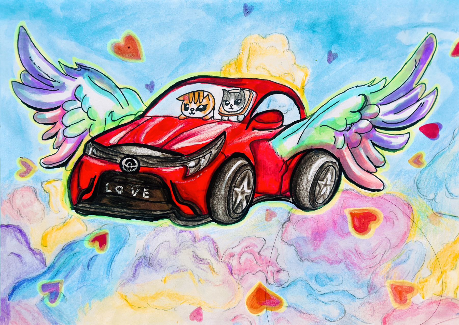 how to draw dream car