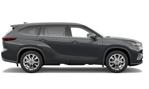 A dark grey Toyota Kluger in the Grande grade.